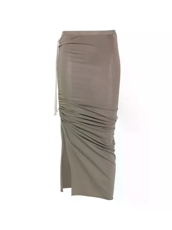 Rick Owens Drawstring Ruched Skirt