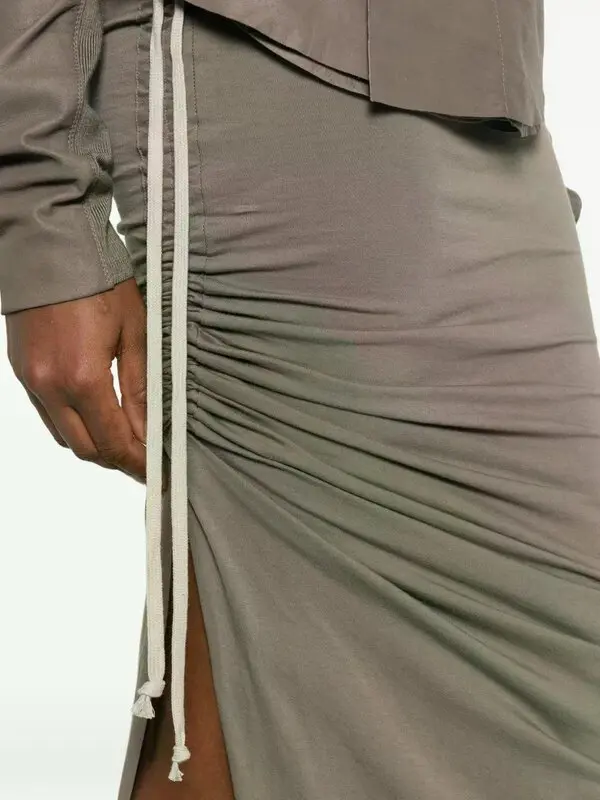 Rick Owens Drawstring Ruched Skirt