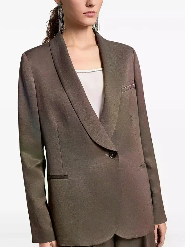 Peserico Twill Single-breasted Blazer