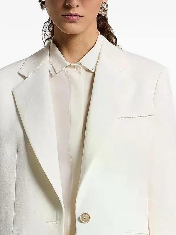 Peserico Single-breasted Blazer - Neutrals