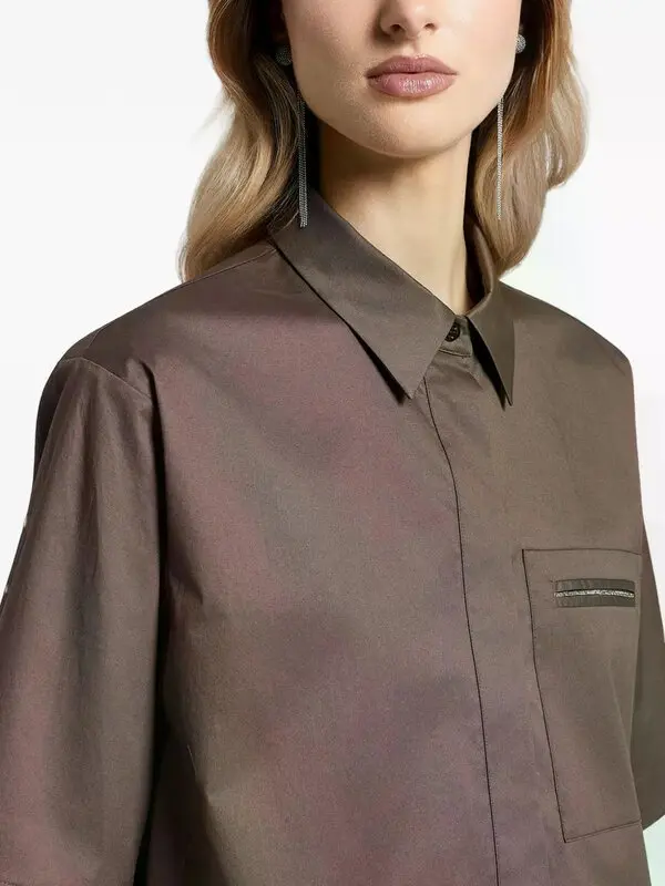 Peserico Chest-pocket Shirt - Brown