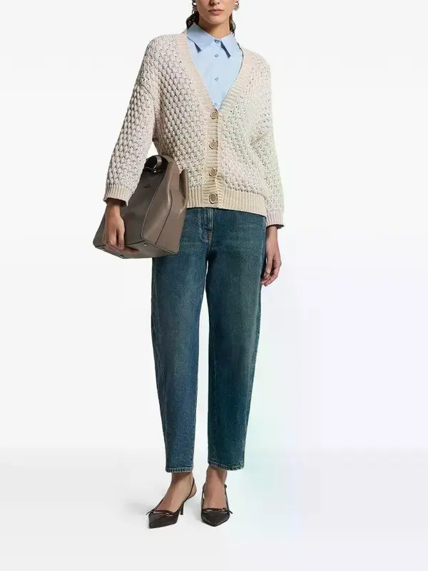 Peserico Long Sleeve Collared Shirt With Chest Pocket