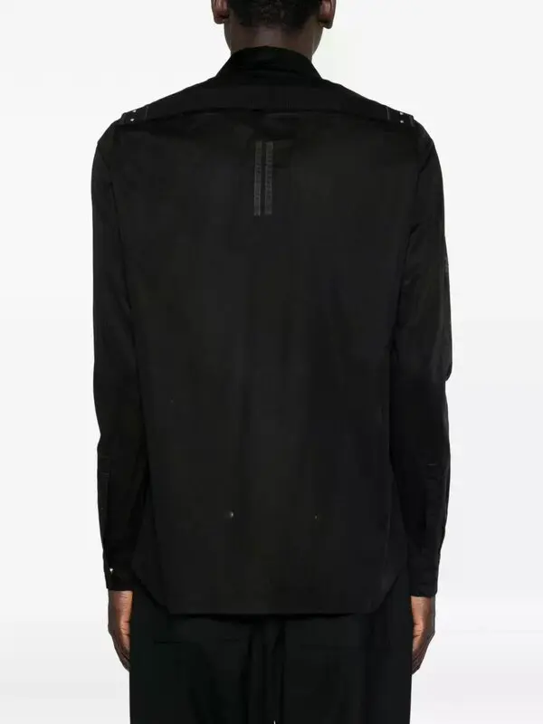 Rick Owens Buttoned Cotton Shirt - Black