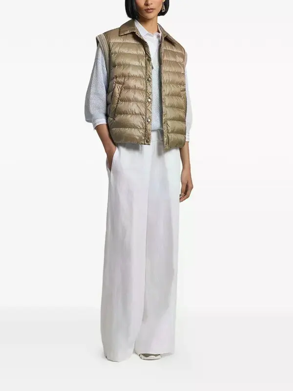 Peserico Quilted Sleeveless Jacket