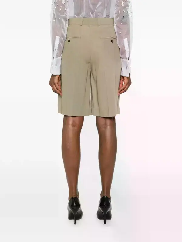 TOTEME Wide Leg Fluid Shorts - Brown