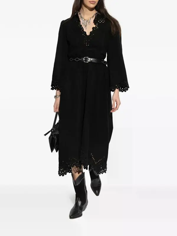 MARANT ETOILE Tianny Cut-out Dress - Black