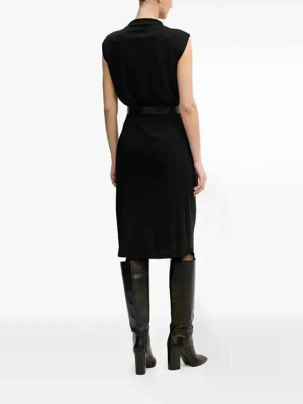 Dkny Printed Roll Neck Dress