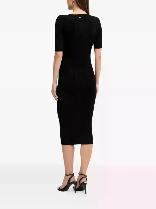 Dkny Button Rib Knit Dress