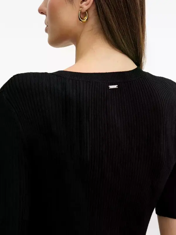 Dkny Button Rib Knit Dress