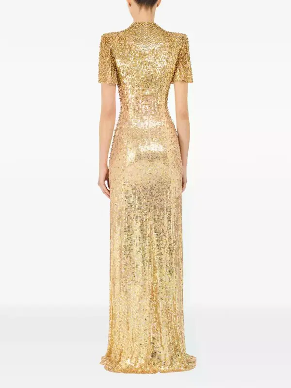 Jenny Packham Jourdain Sequin-embellished Maxi Dress