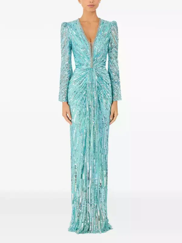 Jenny Packham Darcy Sequin-embellished Maxi Dress
