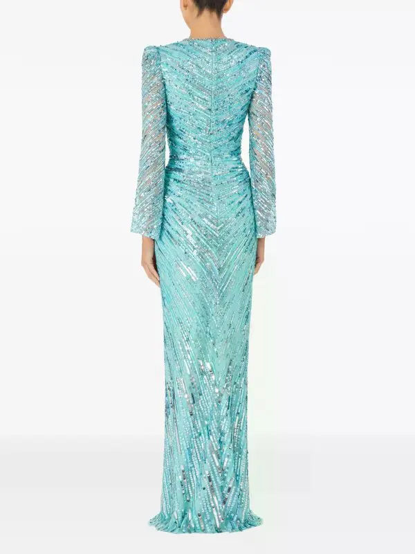 Jenny Packham Darcy Sequin-embellished Maxi Dress