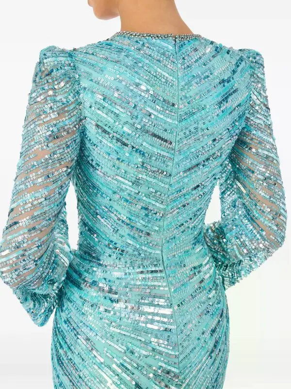 Jenny Packham Darcy Sequin-embellished Maxi Dress