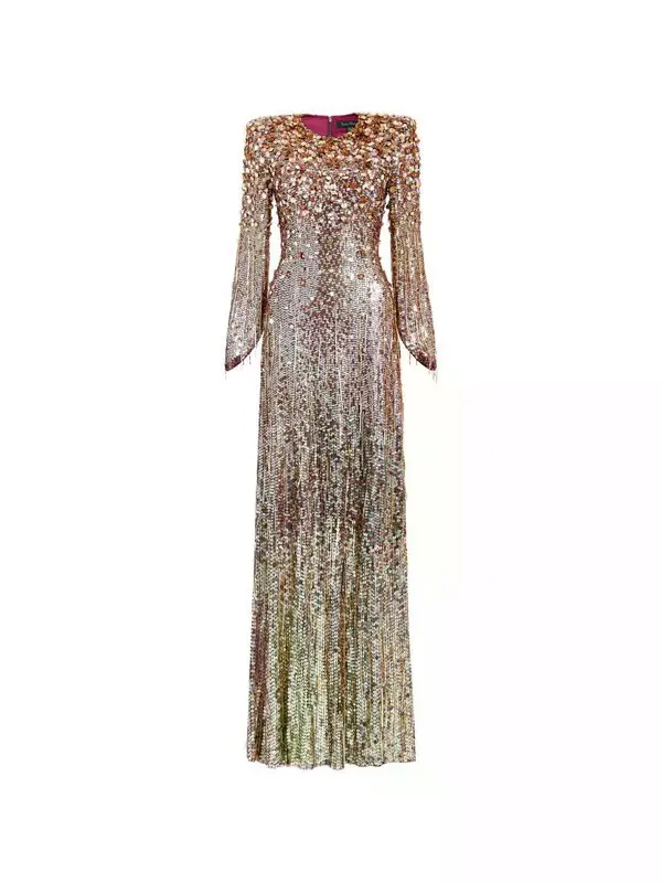 Jenny Packham Phara Sequined Maxi Dress