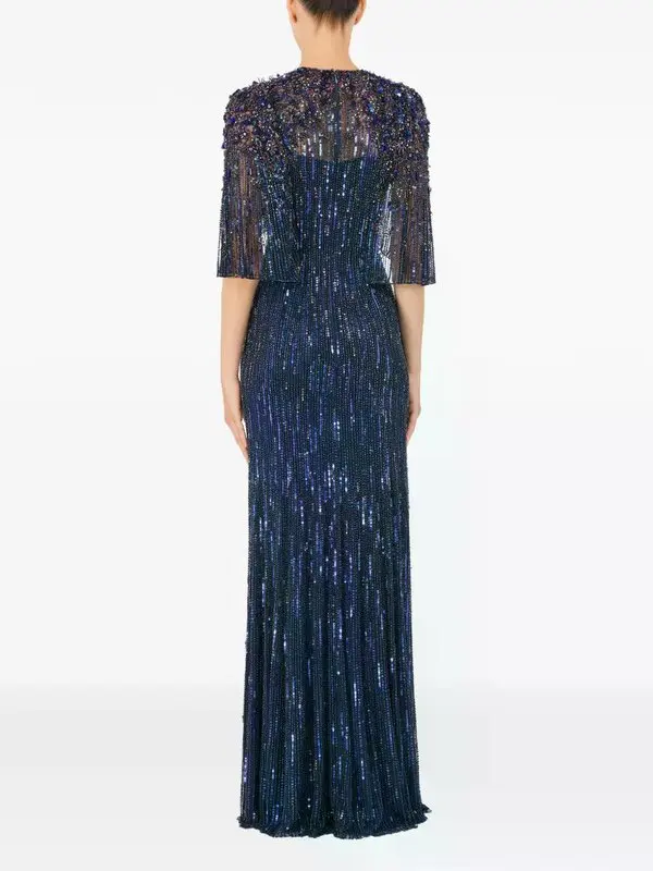 Jenny Packham Sequin-embellished Maxi Dress