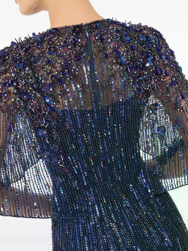 Jenny Packham Sequin-embellished Maxi Dress