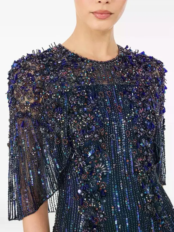 Jenny Packham Sequin-embellished Maxi Dress