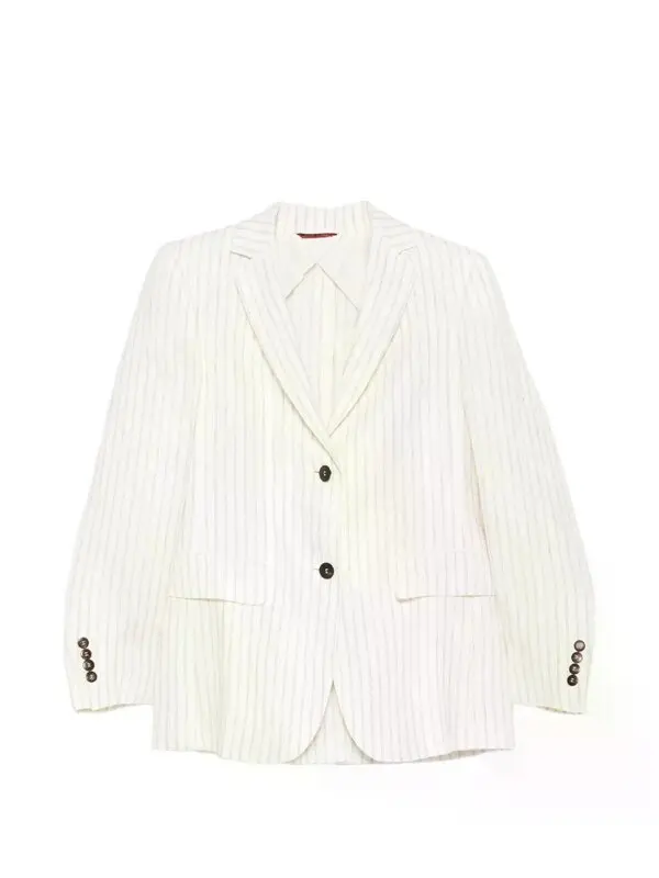 Max Mara Striped Button Jacket