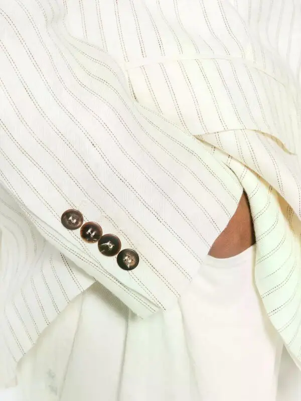 Max Mara Striped Button Jacket