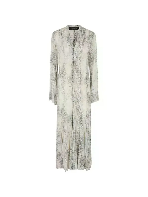 Federica Tosi Snakeskin-pattern Dress