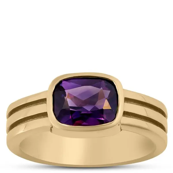 Benbridge Triple Shank Amethyst Ring - Purple