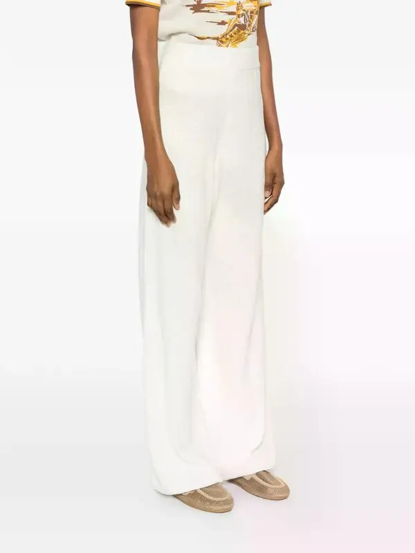 Fabiana Filippi Wide Leg Knitted Trousers - White