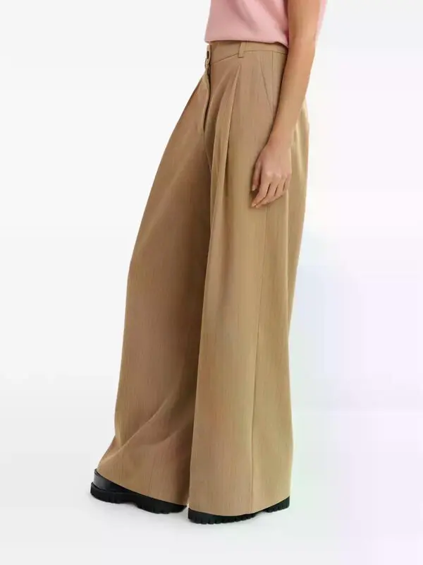 Essentiel Antwerp Josha Pinstripe Wide Leg Trousers