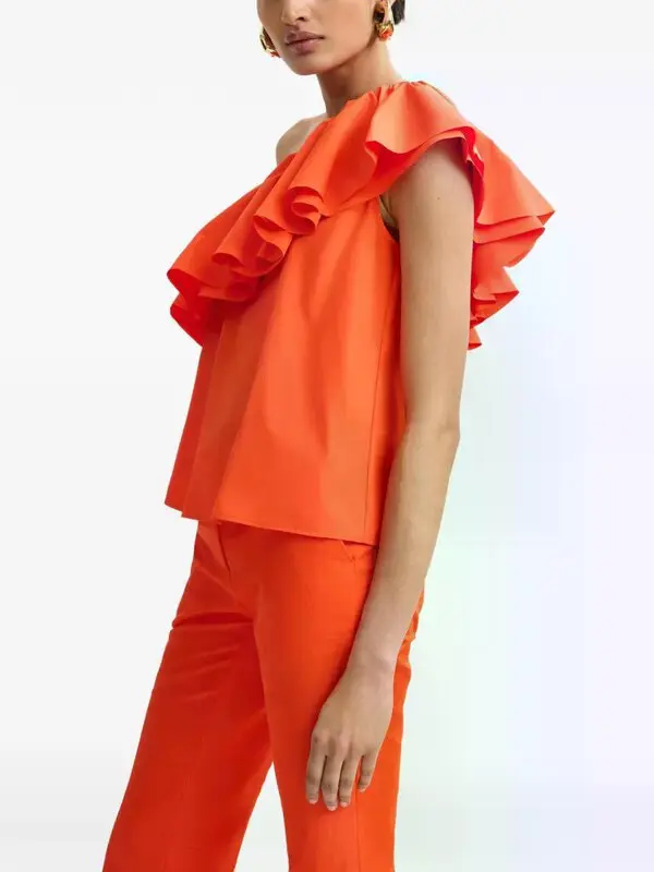 Essentiel Antwerp Ruffled Asymmetric Blouse