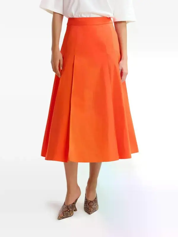 Essentiel Antwerp A-line Midi Skirt With Zip Fastening
