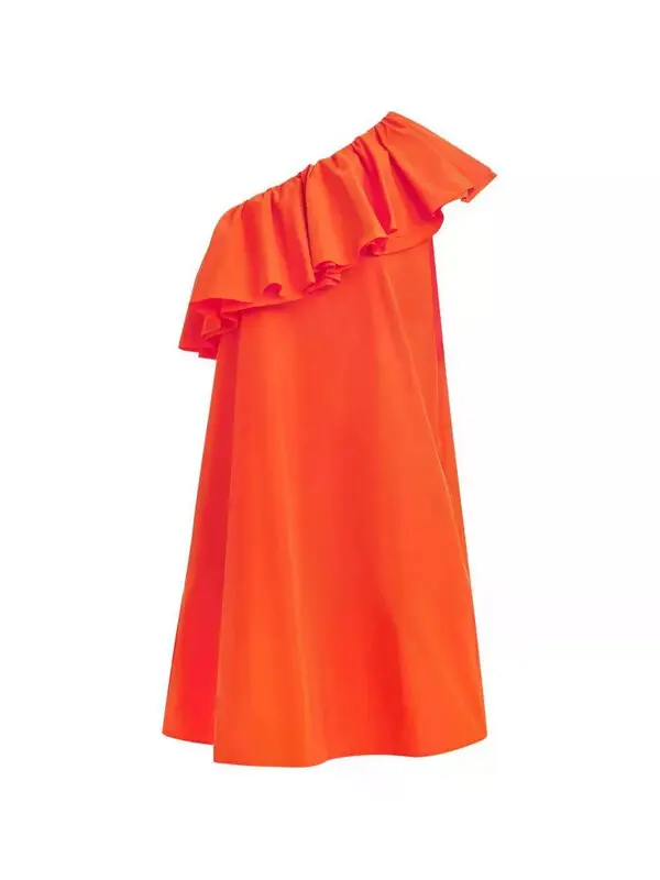 Essentiel Antwerp One-shoulder Mini Dress - Orange