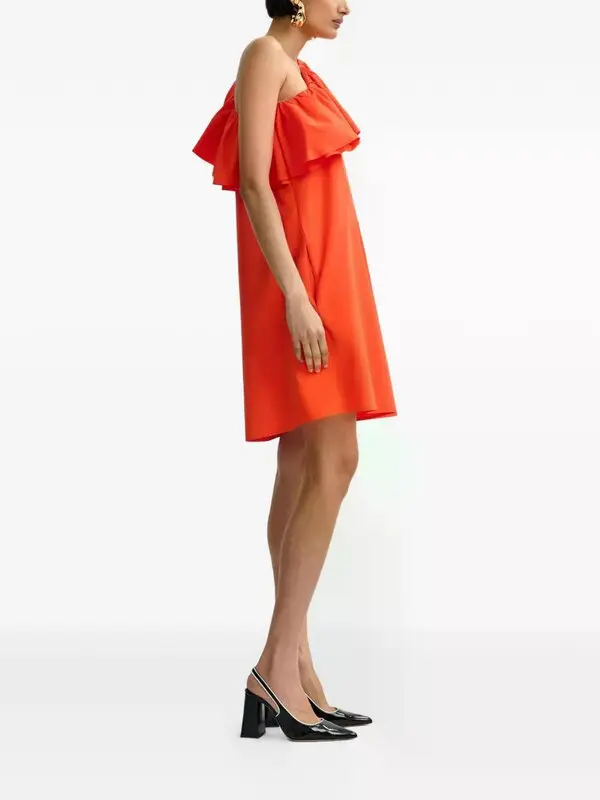 Essentiel Antwerp One-shoulder Mini Dress - Orange