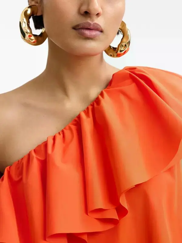 Essentiel Antwerp One-shoulder Mini Dress - Orange