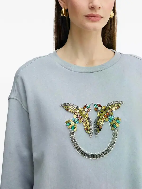 Pinko Embellished Crewneck Sweatshirt