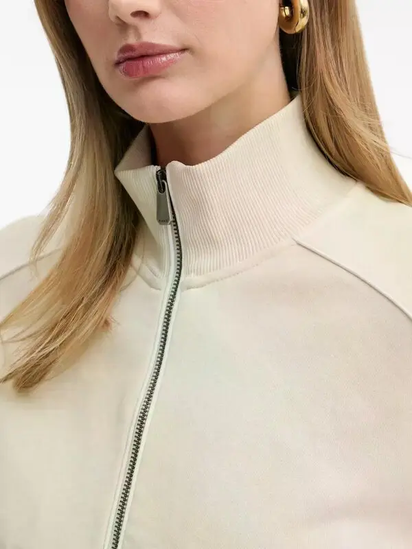Pinko Zip-up Sweat Jacket - Neutrals