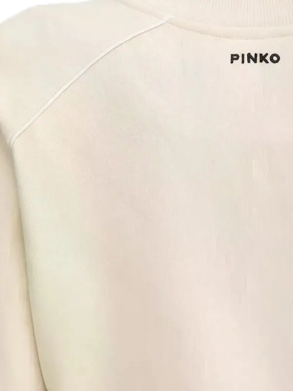 Pinko Zip-up Sweat Jacket - Neutrals