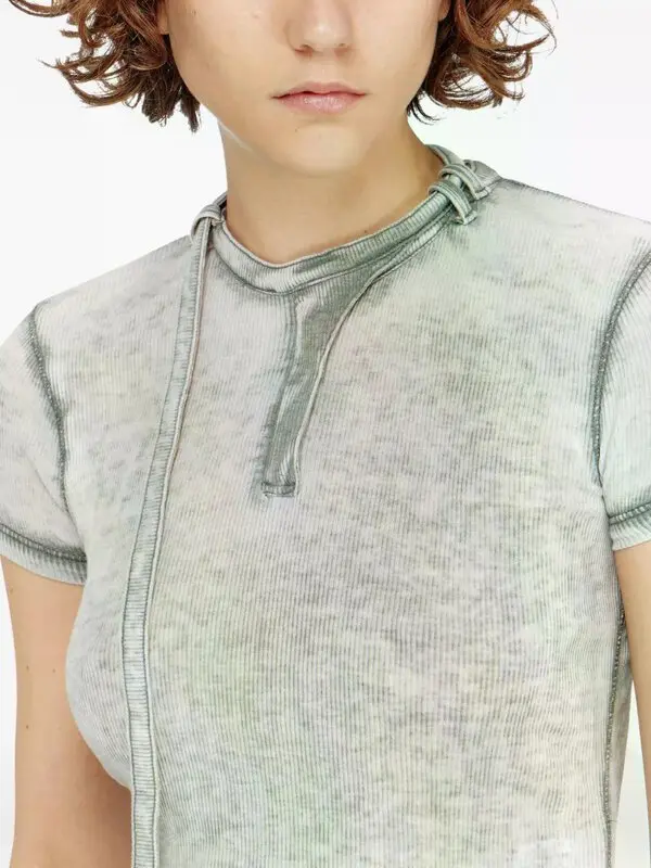 DIESEL® Ribbed Knit T-shirt - Grey