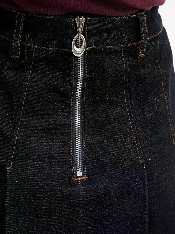 Hugo Gerelise Pleated Denim Mini Skirt