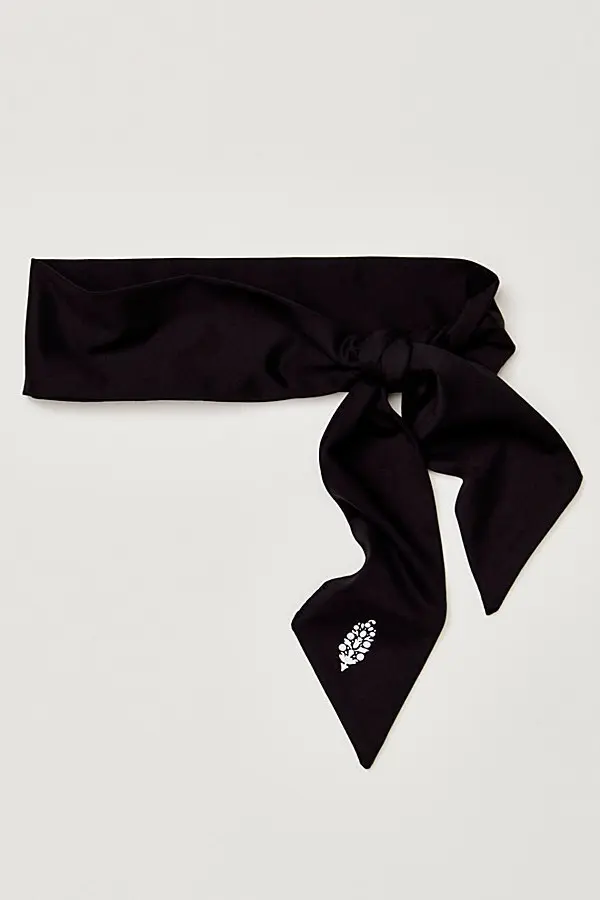 Free People Tie Game Soft Headband - Black