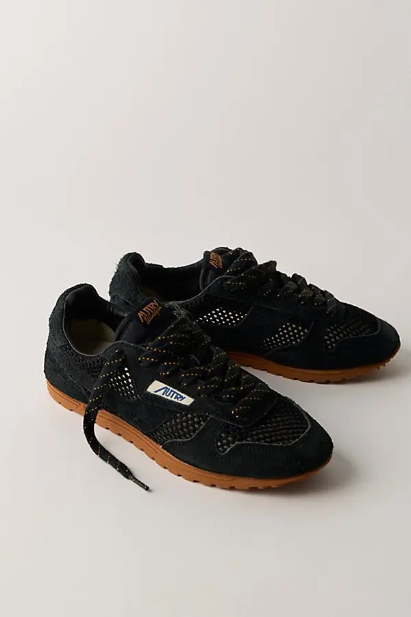 AUTRY Windspin Low Top Mesh Sneakers - Black