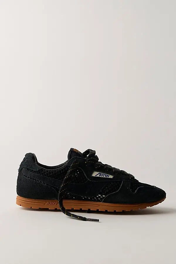 AUTRY Windspin Low Top Mesh Sneakers - Black