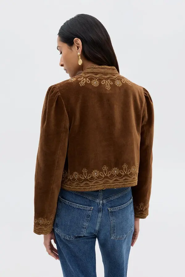 Rixo Denver Soutache Embroidered Jacket