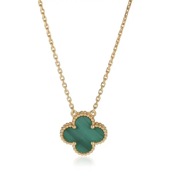 Van Cleef & Arpels Yellow Gold Malachite Vintage Pendant - Yellow_gold