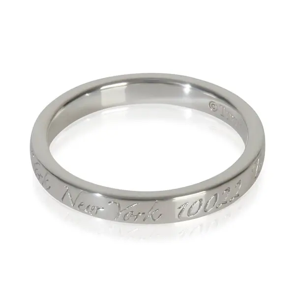 Tiffany & Co. Sterling Silver Notes Ring