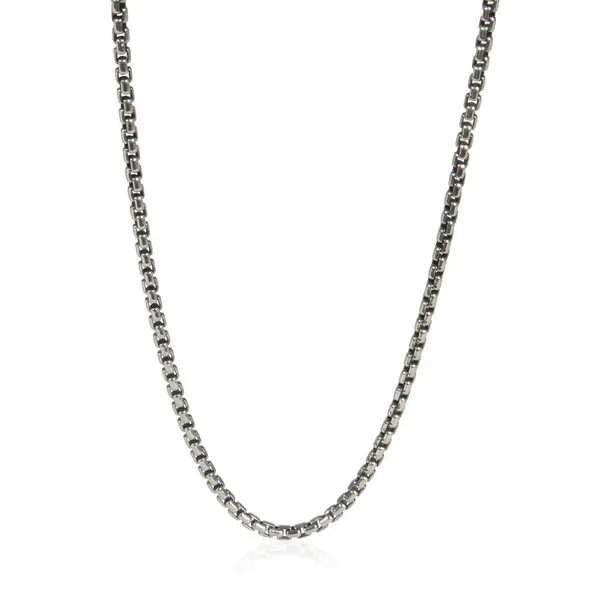 David Yurman Sterling Silver Box Chain Necklace - Sterling_silver