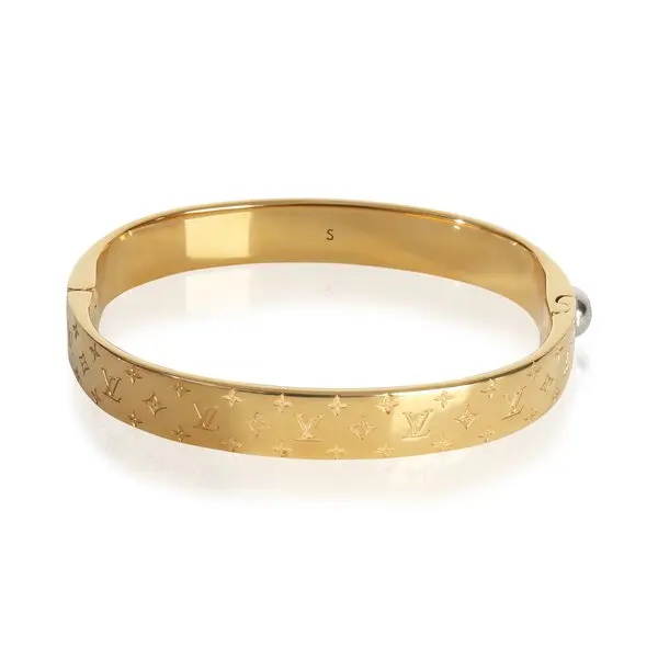 LOUIS VUITTON Gold-plated Nanogram Bracelet