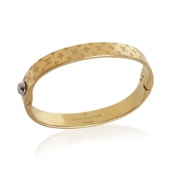 LOUIS VUITTON Gold-plated Nanogram Bracelet