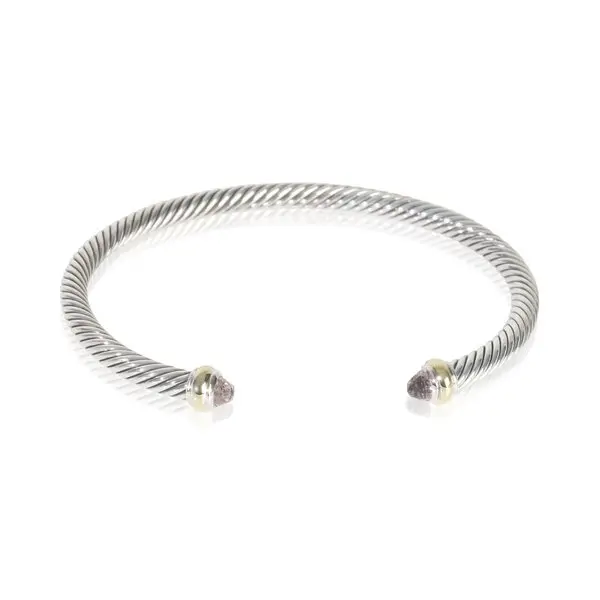 David Yurman Rose Gold & Sterling Silver Morganite Cable Classic Bracelet - Pink_gold/sterling_silver