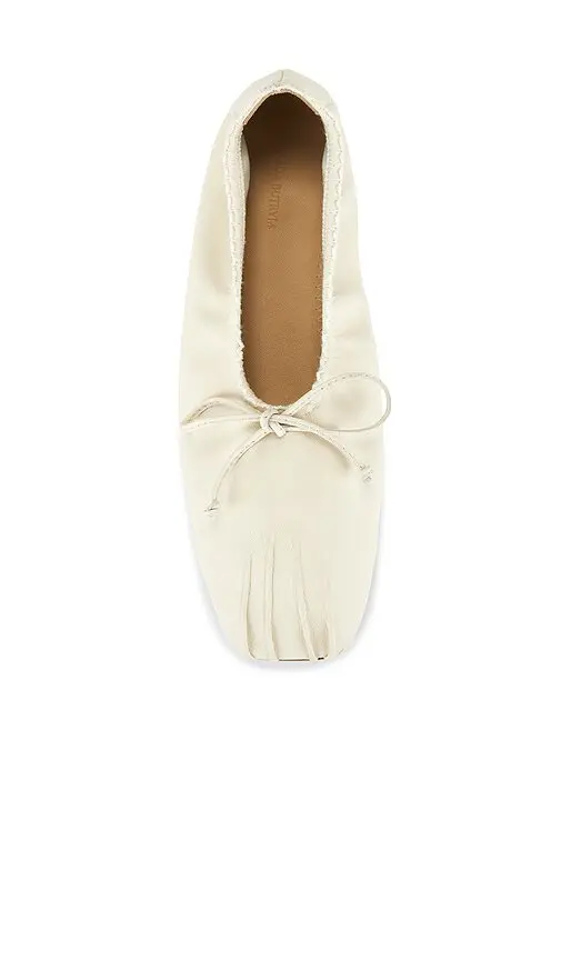 Magda Butrym Gathered Leather Ballet Flats