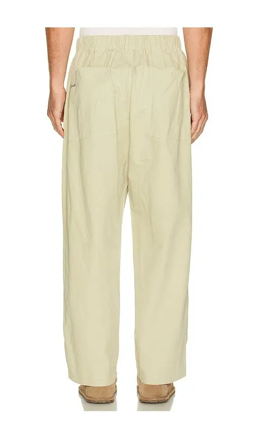 KAPPY DESIGN Pintuck Wide Chino Pants