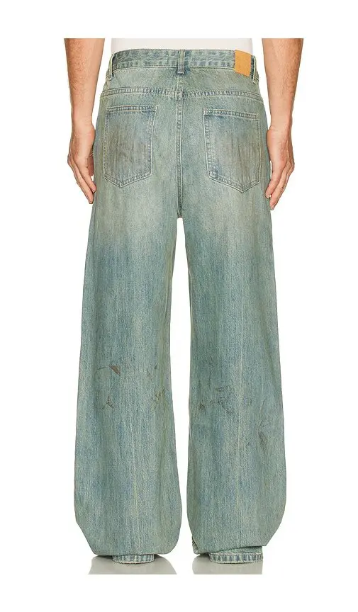 FOUND Lacy Baggy Jeans - Blue